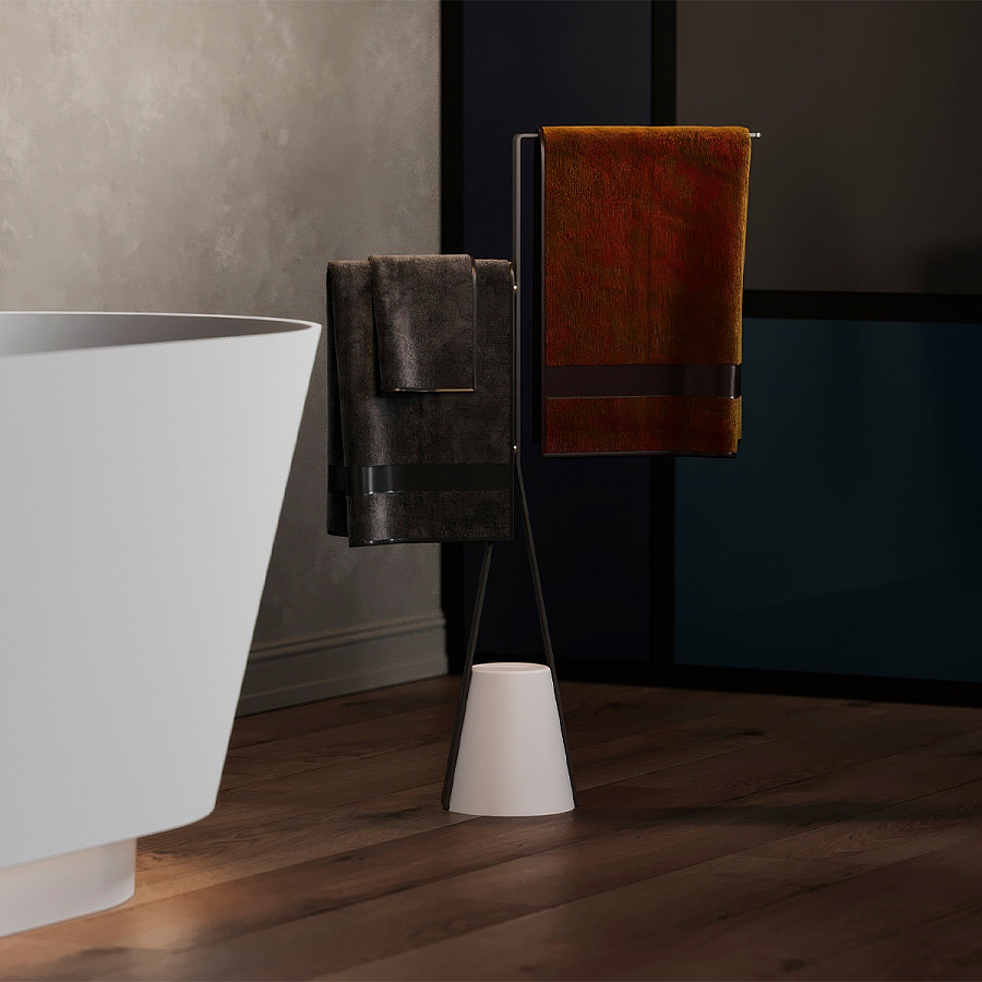 Каталог Держатель полотенец Осло 50, Чёрный матовый Belux